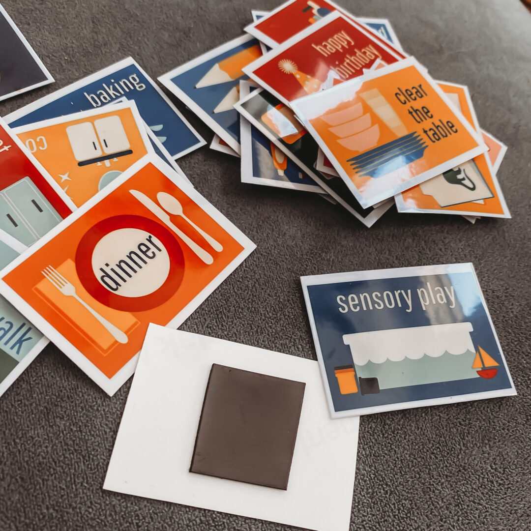 Autism DIY: Wooden Visual Schedule ~ The Autism Cafe