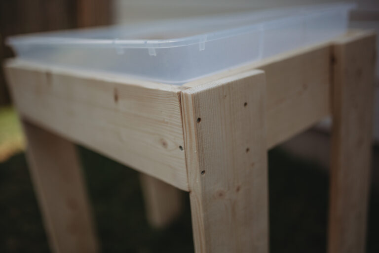 DIY Wooden Water Table Tutorial Under $30 ~ The Autism Cafe
